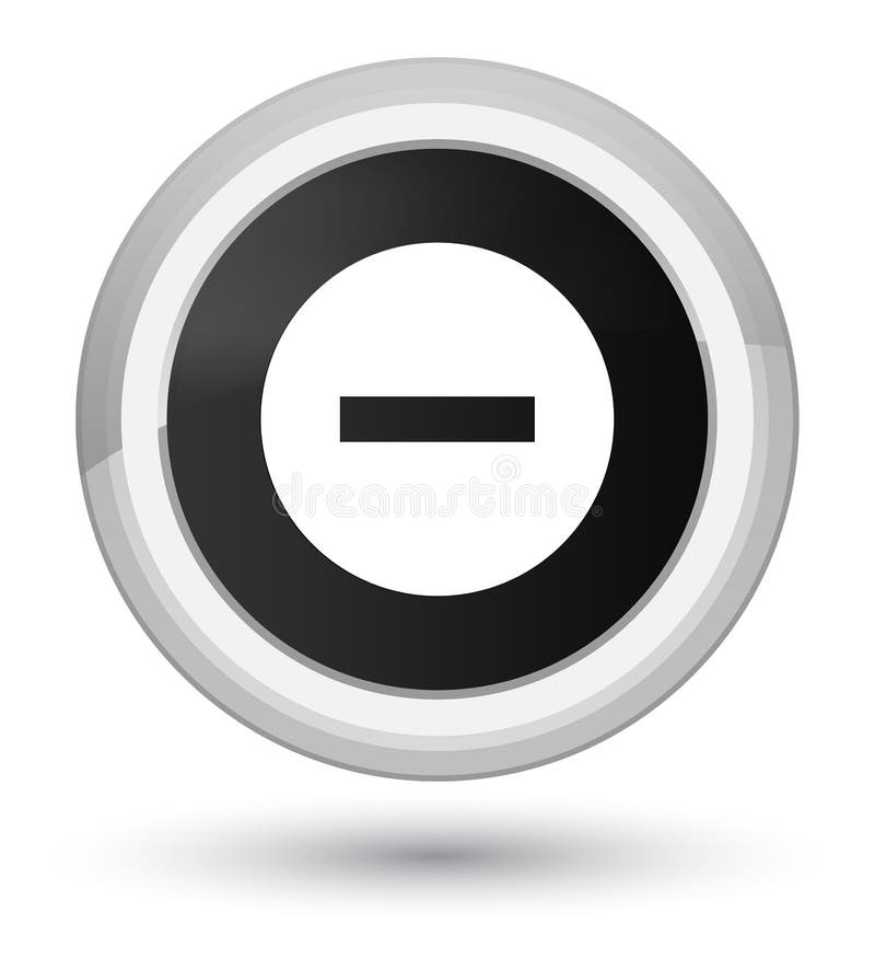 Cancel Icon Prime Black Round Button Stock Illustration - Illustration ...