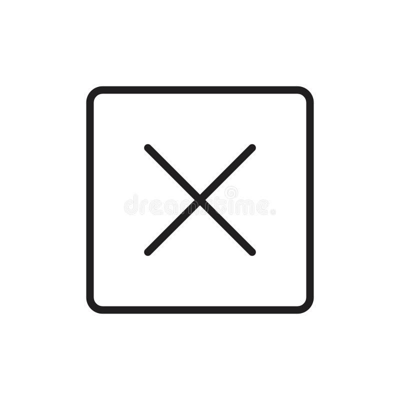 Cancel Icon Twirl Salute stock illustration. Illustration of error ...