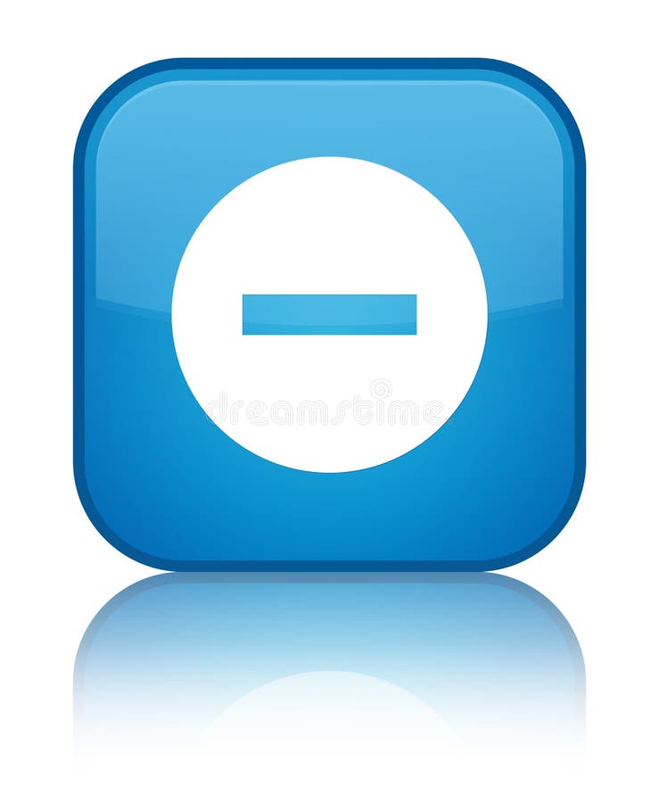 Cancel Icon Special Cyan Blue Square Button Stock Illustration ...