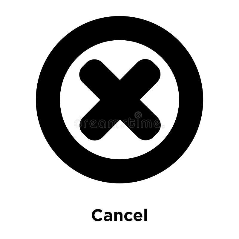 Cancel Concept Vector Linear Icon Isolated on Transparent Background ...