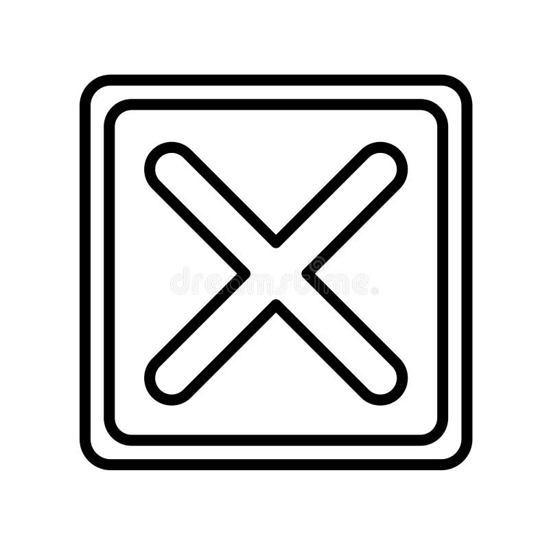 Cancel Icon Vector Isolated on White Background, Cancel Sign , L Stock ...