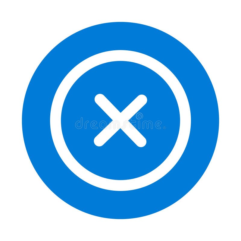 Cancel Line Style Vector Icon Which Can Easily Modify or Edit Stock ...