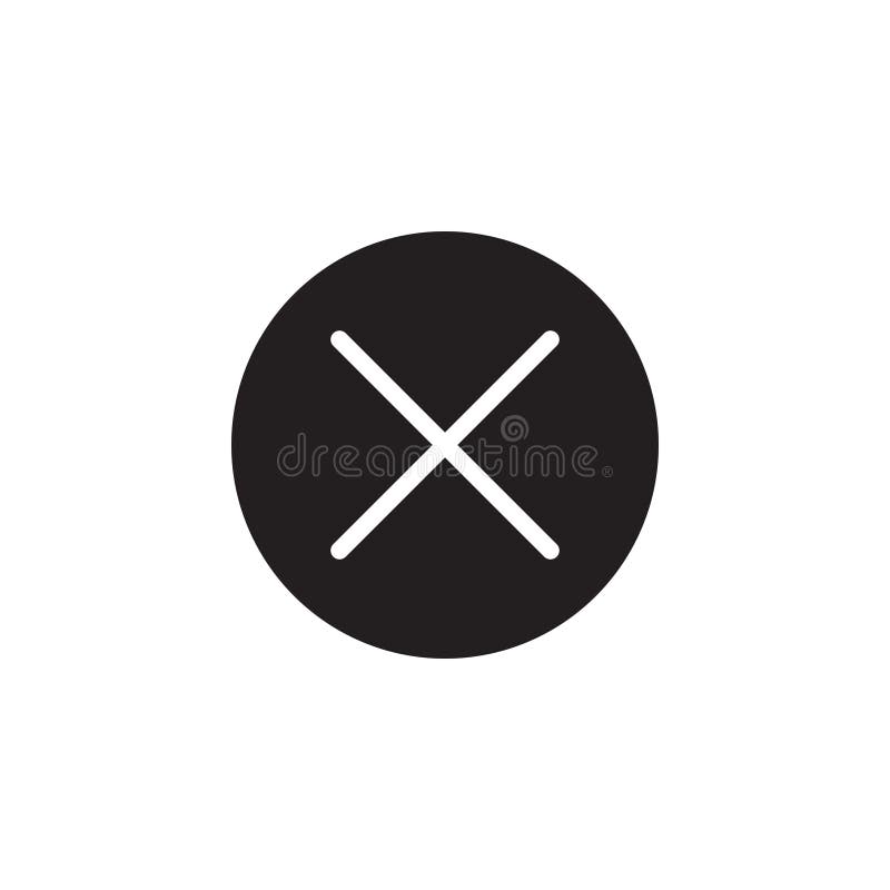 Cancel Logo Icon Sign Symbol Design Stock Vector - Illustration of mark ...