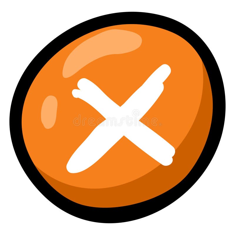 Cancel Sign - Hand Drawn Doodle Icon Stock Vector - Illustration of ...