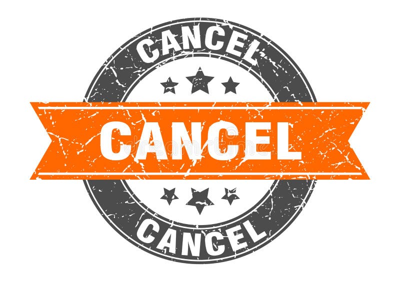 Cancel stamp stock vector. Illustration of sign, vector - 136866301