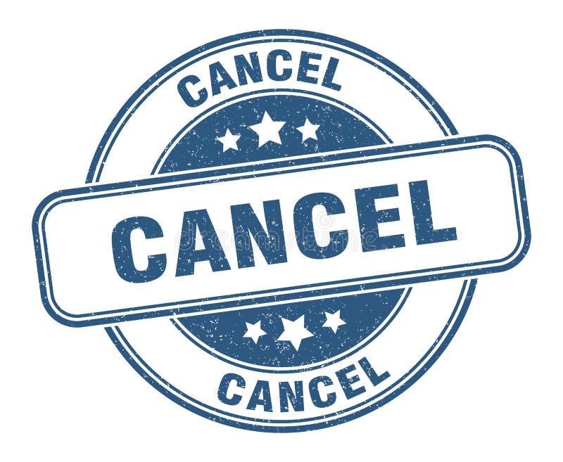 Cancel stamp stock vector. Illustration of sign, vector - 136866301