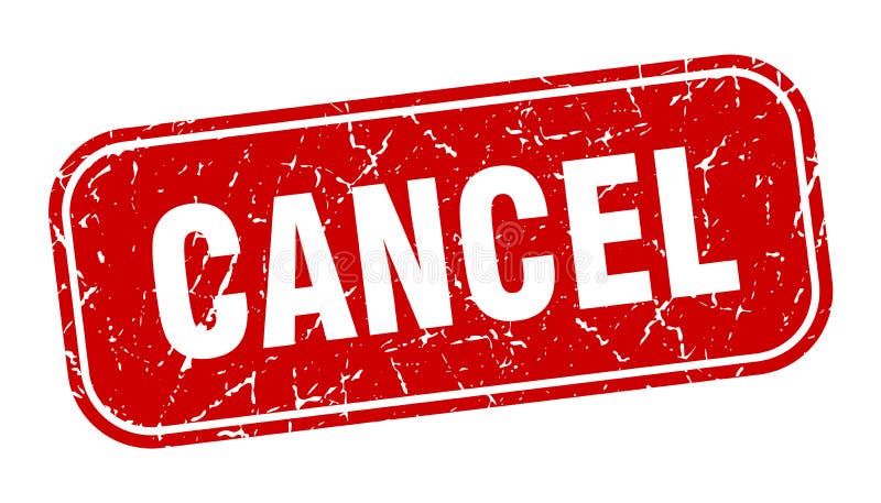 Cancel stamp stock vector. Illustration of sign, vector - 136866301