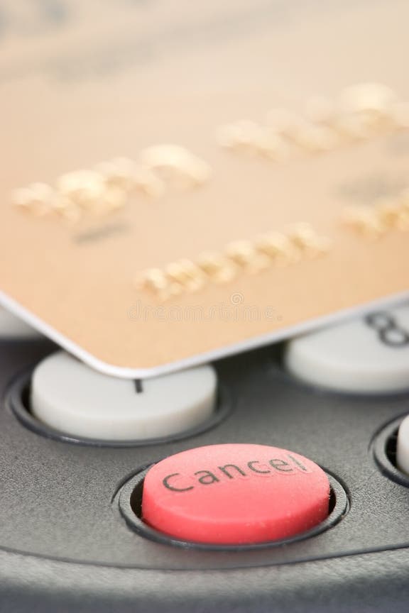 Cancel the transaction stock photo. Image of checkout - 2421584