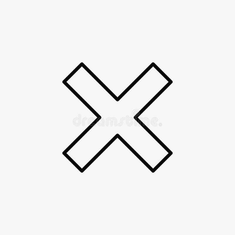 Cancel vector icon set stock vector. Illustration of concept - 340445629