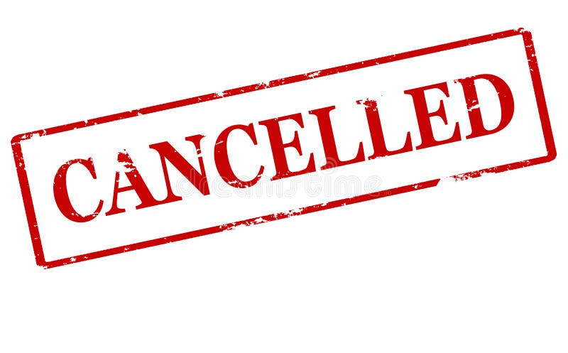 Cancelado ilustração stock. Ilustração de retangular - 92087028