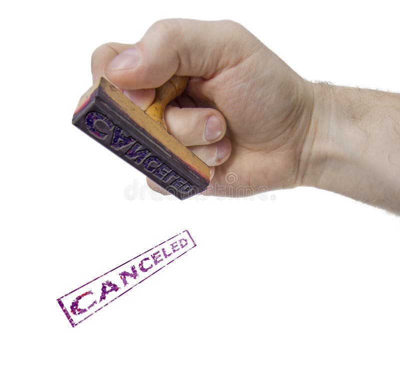 Canceled sign form stamp stock illustration. Illustration of ...