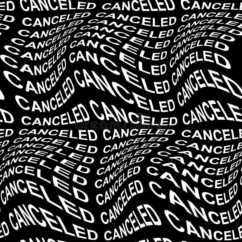 CANCELED Word Warped, Distorted, Repeated, and Arranged into Seamless ...