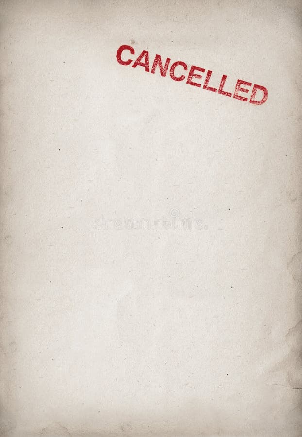 Cancelled stock photo. Image of stamp, textured, overdue - 276490