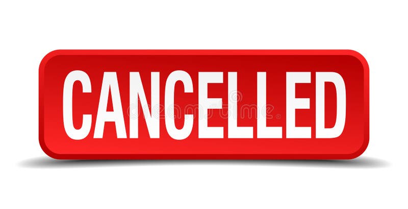 Cancelled button stock vector. Illustration of vector - 121126710