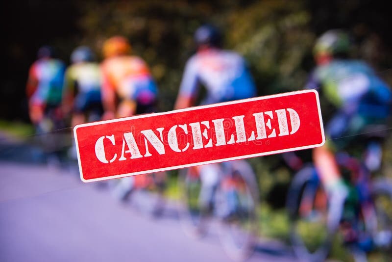CANCELLED Cycling Road Qualification Sport Event Due Coronavirus Covid ...