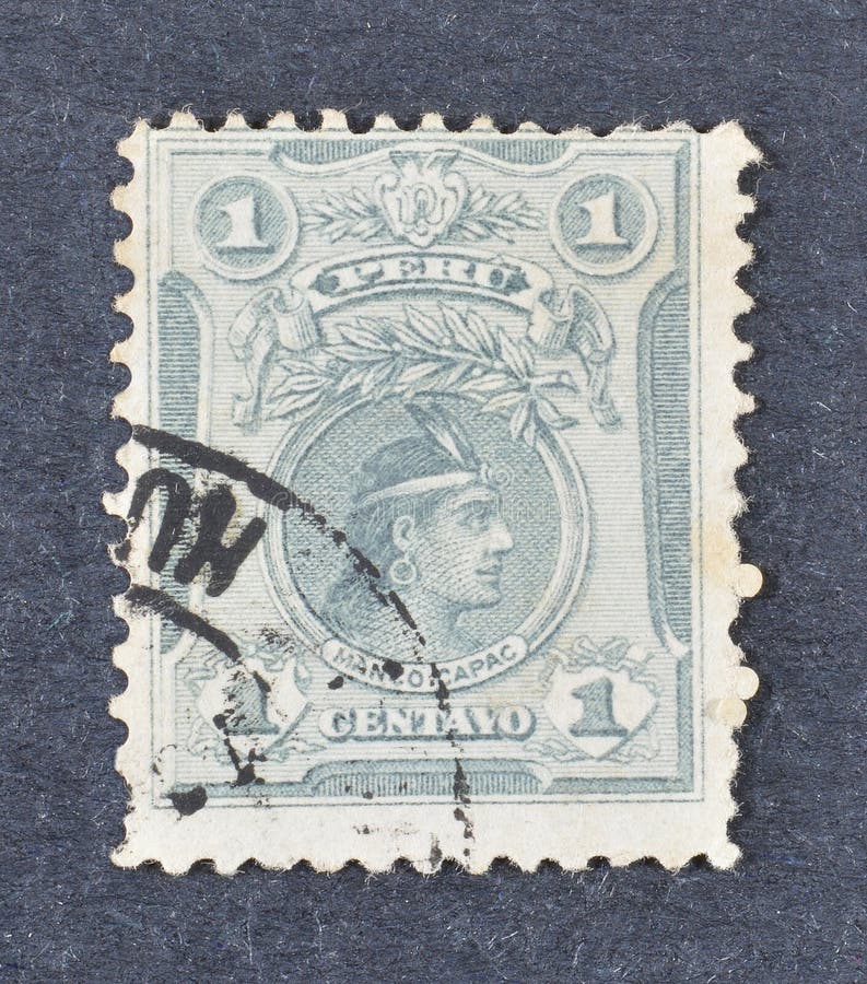 Portrait of Manco Capac, editorial photography. Image of antique ...