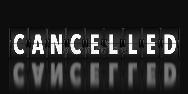 Cancelled Departure Board Stock Illustrations – 170 Cancelled Departure ...