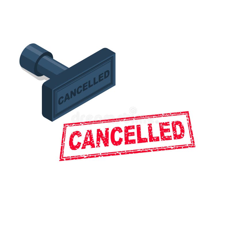 Cancelled Stamp. Grunge Rubber Stamp Stock Vector - Illustration of ...