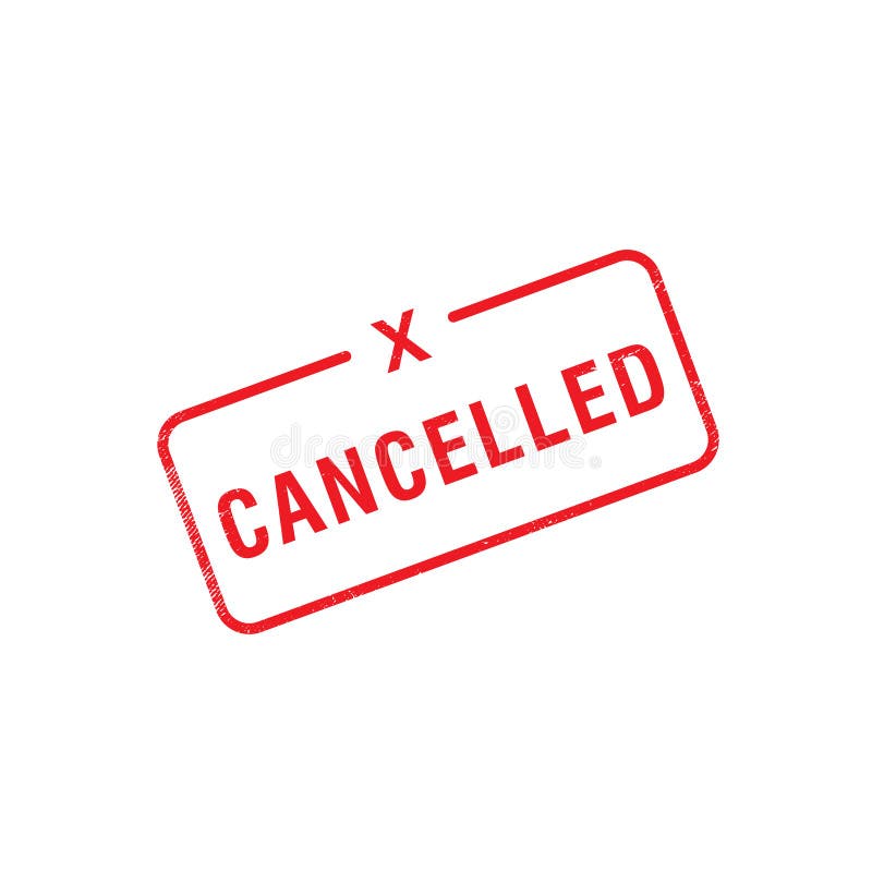 Cancelled stamp stock vector. Illustration of sign, white - 153378158