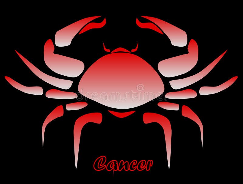 Cancer Astrologique De Signe Illustration Stock - Illustration du ...