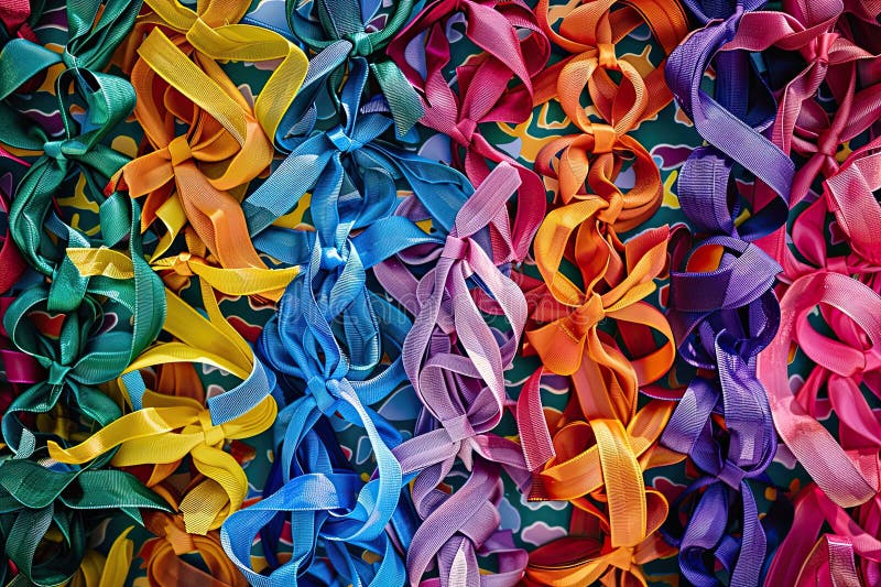 Cancer Awareness Ribbons stock illustration. Illustration of play ...