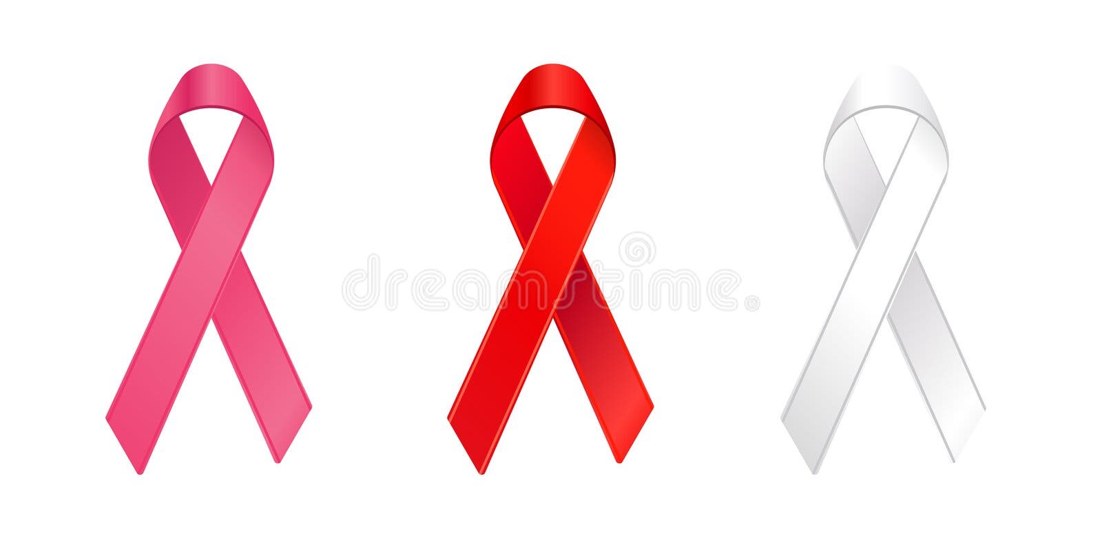 Set Ribbon All Cancers. Cancer Awareness Ribbons. Vector Stock Vector ...