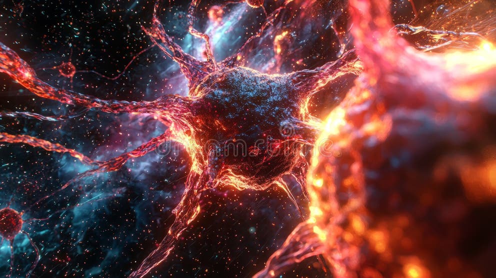 Cancer Cell Growth Under a Microscope, Abstract Scientific ...