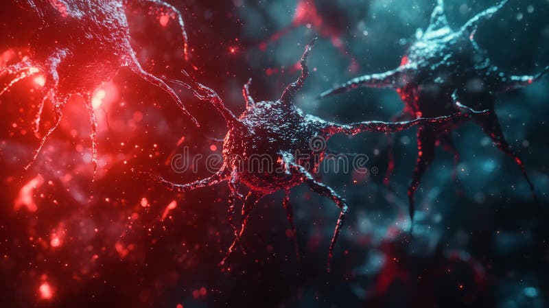 Cancer Cell Growth Under a Microscope, Abstract Scientific ...