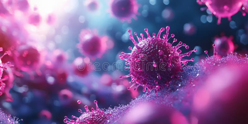 Cancer Cell Growth Under a Microscope, Abstract Scientific ...