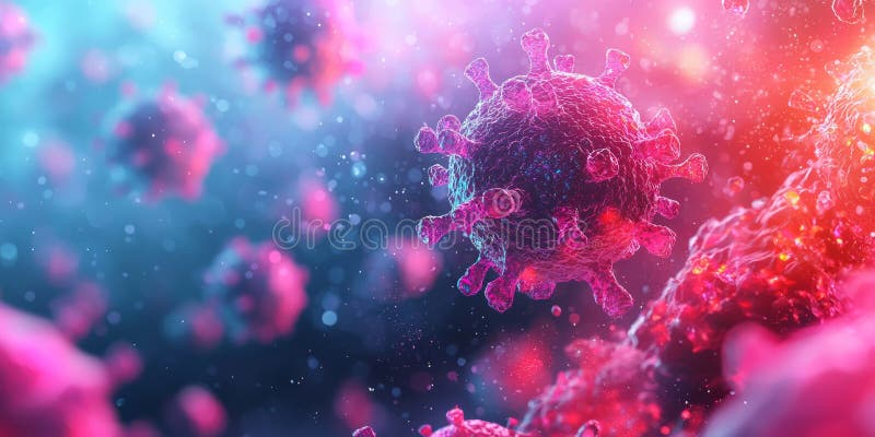 Cancer Cell Growth Under a Microscope, Abstract Scientific ...