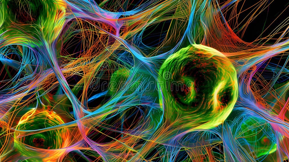 Cancer Cell Microscopy, Illusstration of Cancer Cells. Stock ...