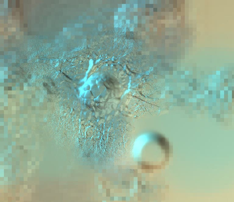 Cancer cell pixelated stock illustration. Illustration of beauty - 50601150