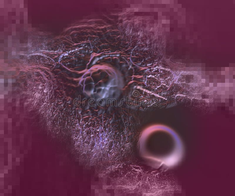 Cancer cell pixelated stock illustration. Illustration of human - 50608571