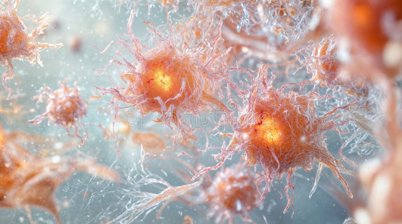 Cancer Cells, Characterized Stock Illustration - Illustration of spiky ...