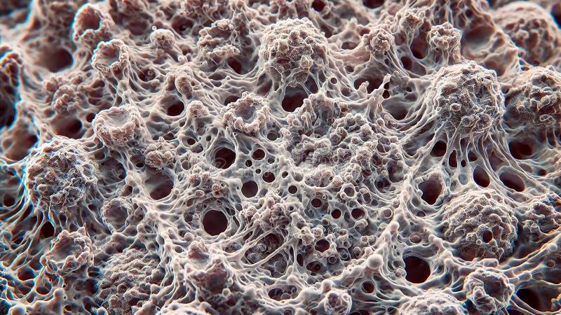 Cancer Cells Under a Microscope Stock Illustration - Illustration of ...