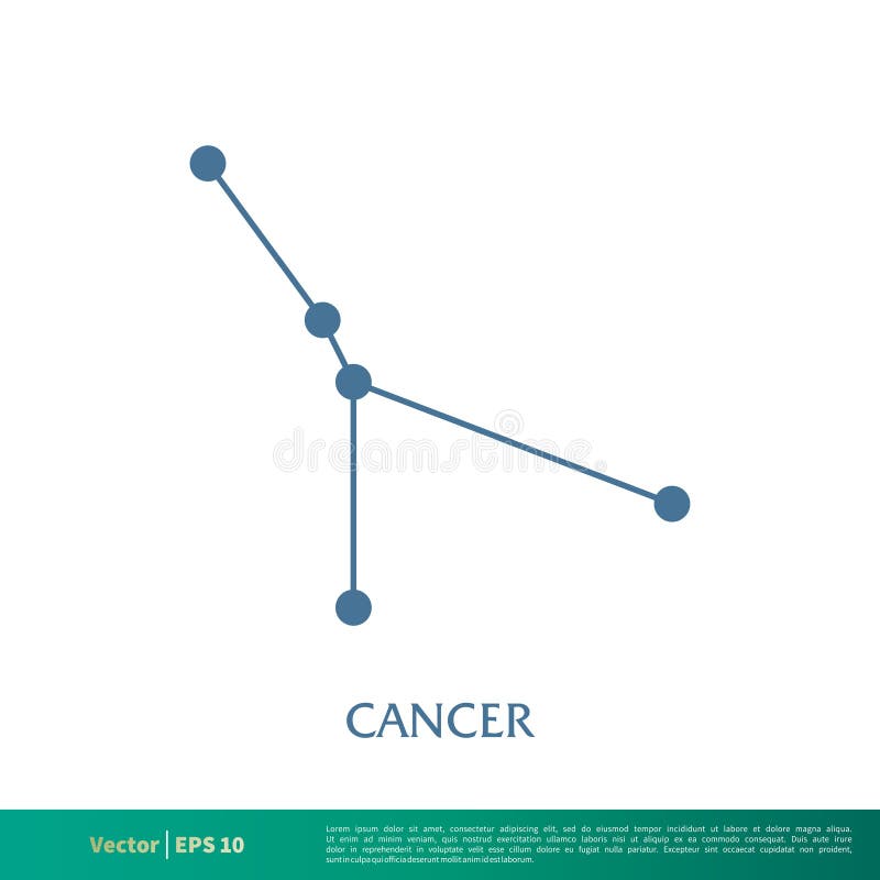 Cancer - Constellation Star Icon Vector Logo Template Illustration ...