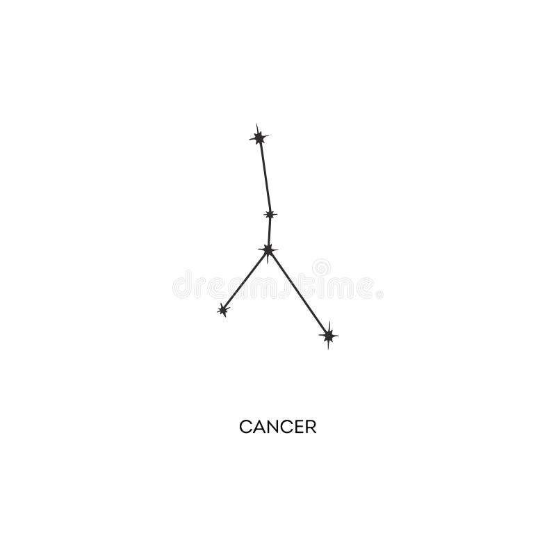 Cancer Constellation Vector Illustration Stock Vector - Illustration of ...