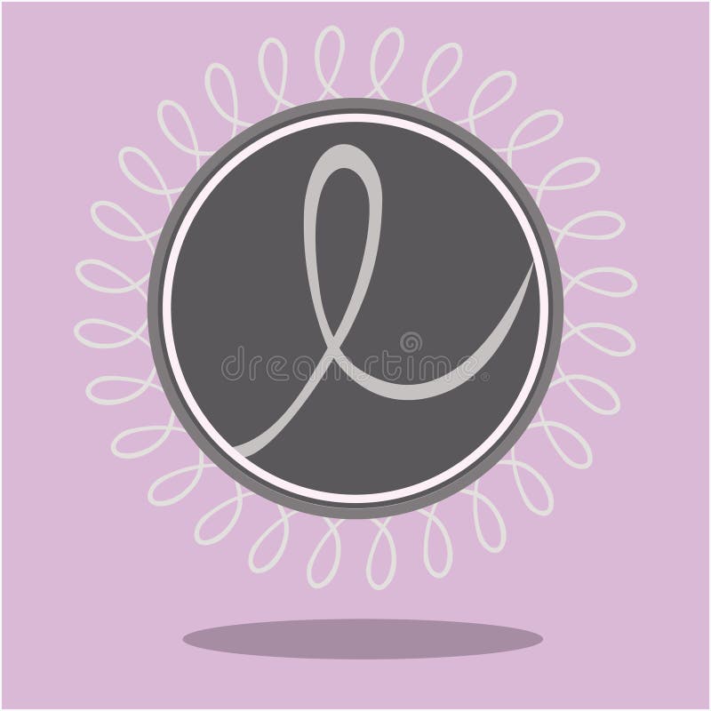 Cancer courage circle 09 stock vector. Illustration of vector - 198984160