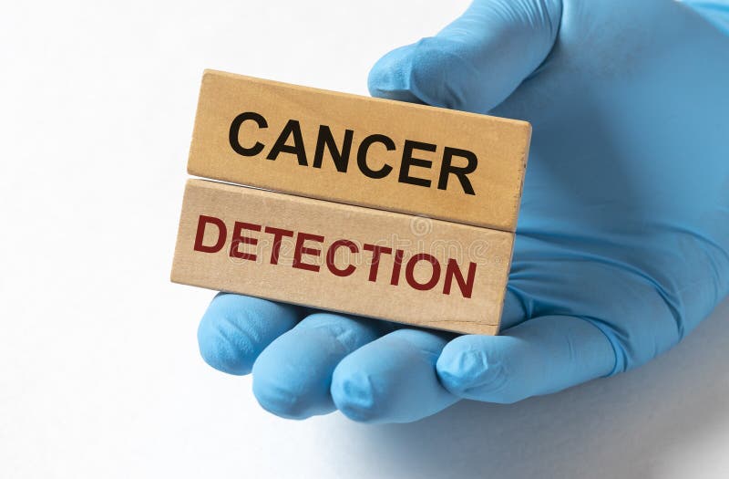 Cancer Detection and Diagnostics. Words or Inscription about Finding ...