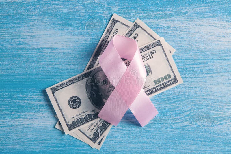 Cancer Icon with Money on the Table Stock Image - Image of cancer ...