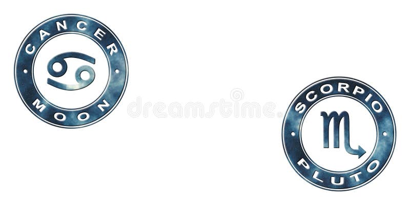 Cancer and Scorpio Compatibility Stock Illustration - Illustration of ...