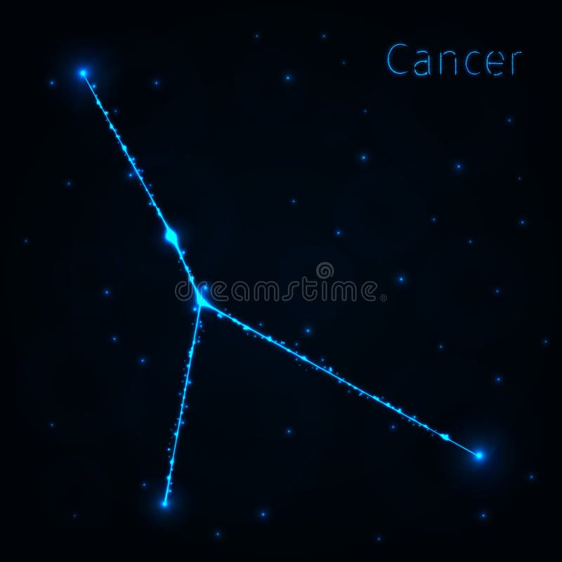Cancer Silhouette of Lights Stock Vector - Illustration of vector, sign ...