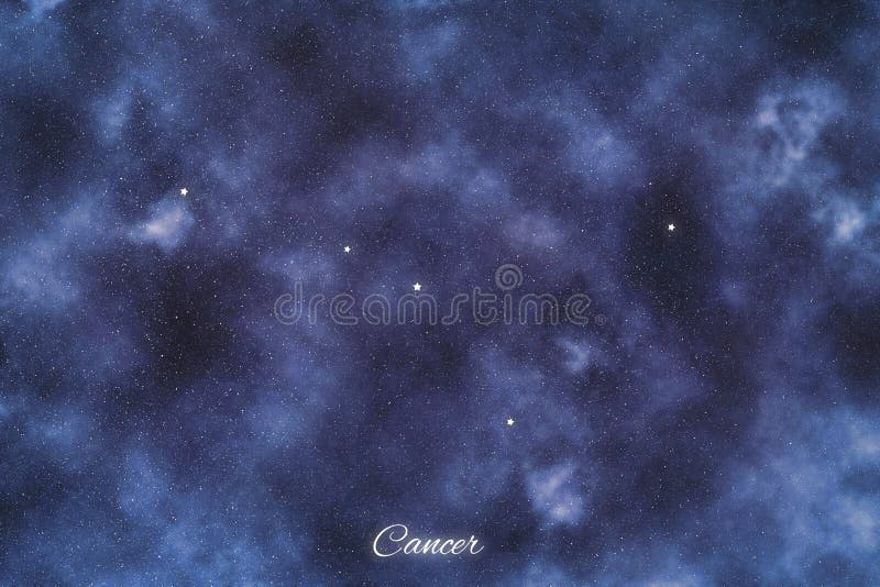 Cancer Star Constellation, Brightest Stars, Crab Constellation Stock ...