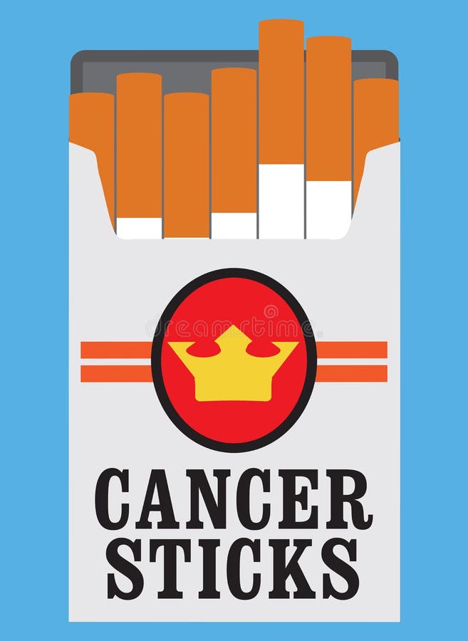 Cancer Sticks stock vector. Illustration of crown, disease - 236967120