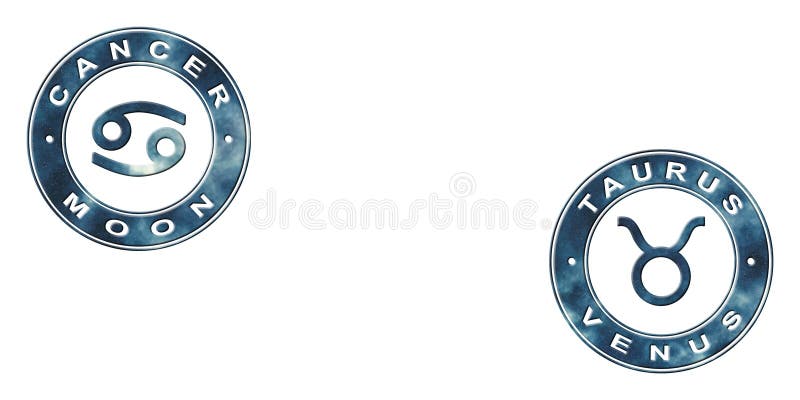 Cancer and Taurus Compatibility Stock Illustration - Illustration of ...