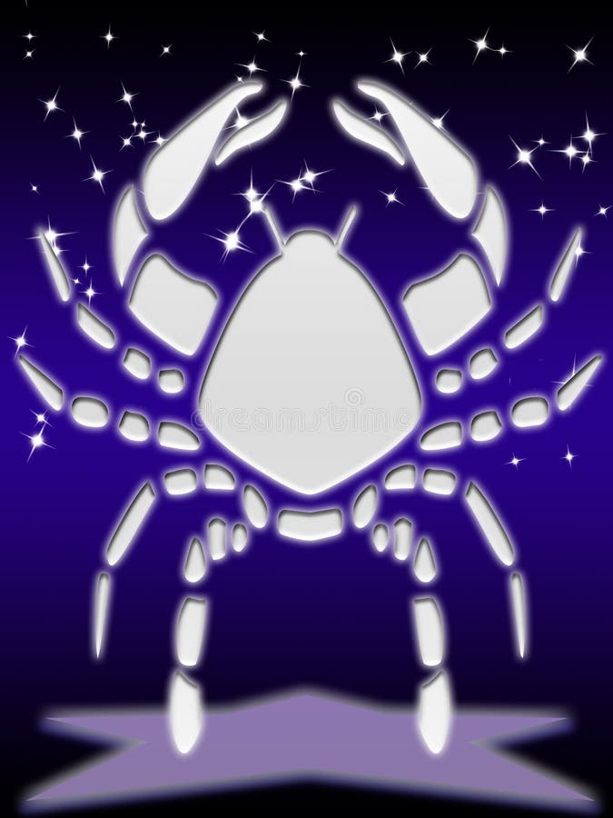 Cancer zodiac sign stock illustration. Illustration of traditional ...