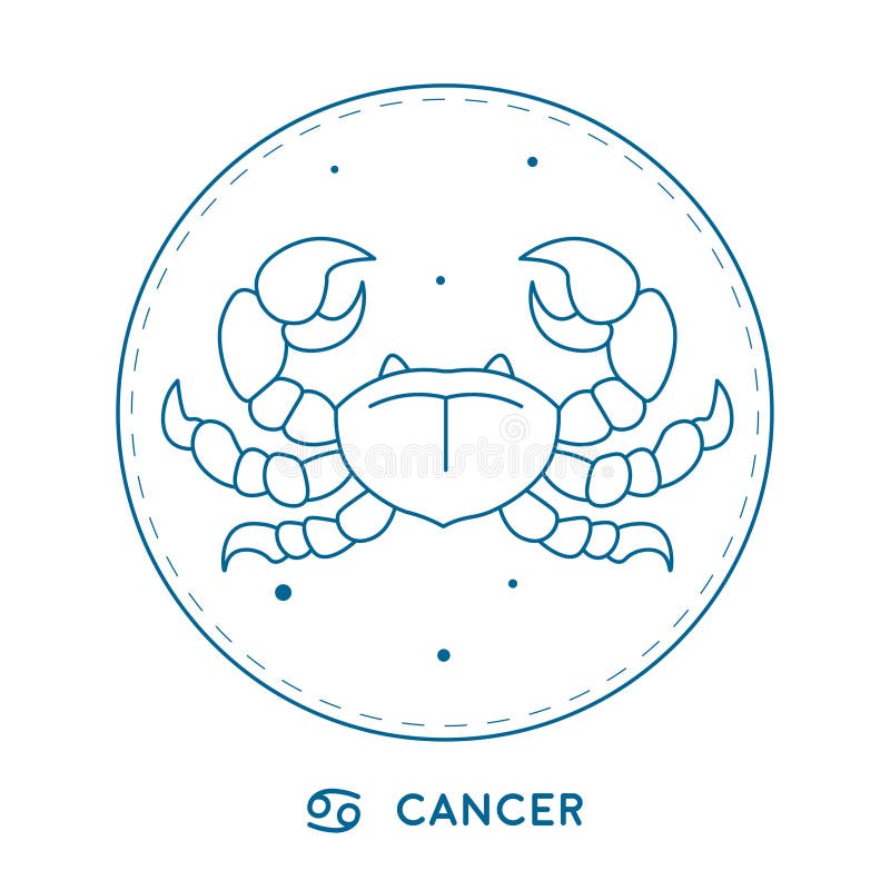 Cancer Zodiac Sign Stock Illustrations 21 886 Cancer Zodiac Sign