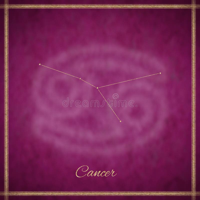 Cancer Zodiac Sign Cancer Symbol Stock Illustration Illustration Of