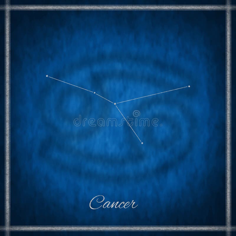 Cancer Zodiac Sign,Cancer Symbol Stock Illustration - Illustration of ...