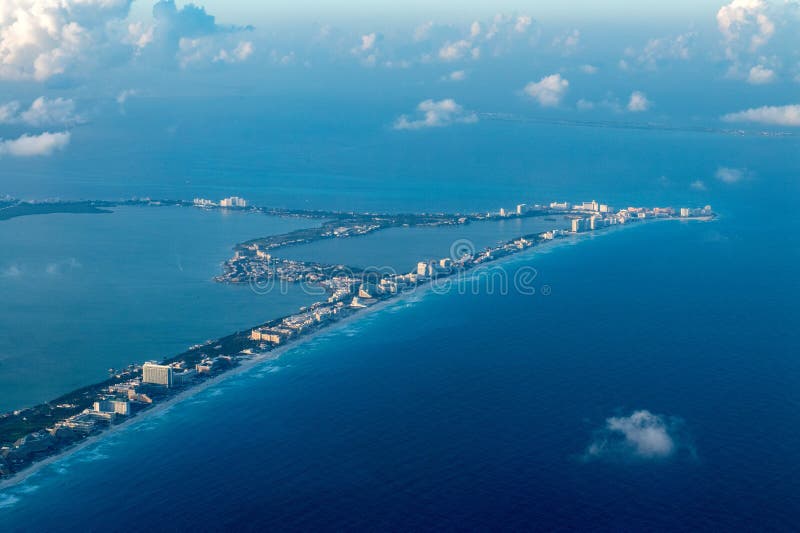 Cancun Aerial View Panorama Landscape Stock Image - Image of paradise ...
